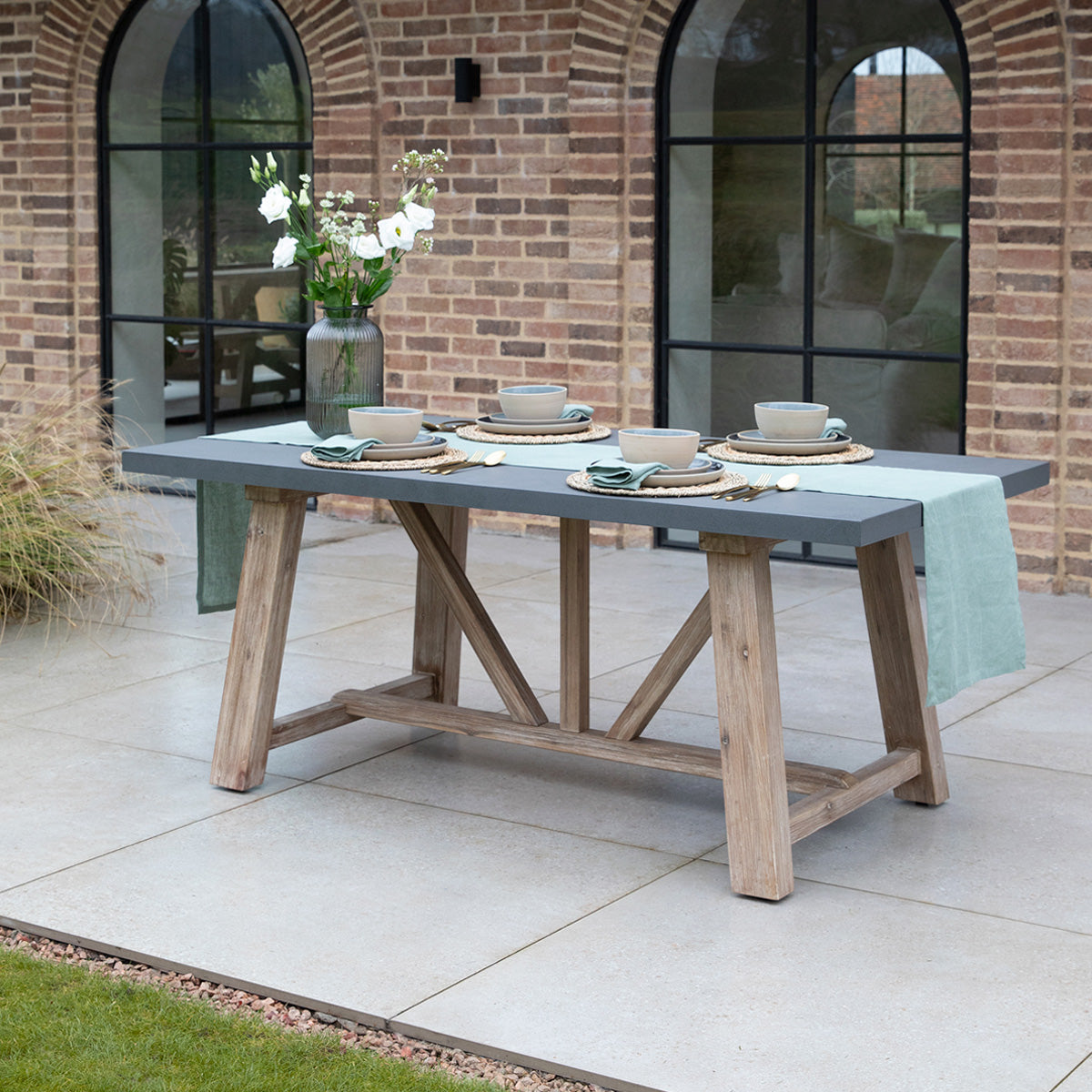 Chilford Dining Table Small Grey